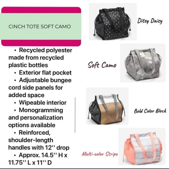thirty-one | Bags | Cinch Tote Ditzy Daisey | Poshmark